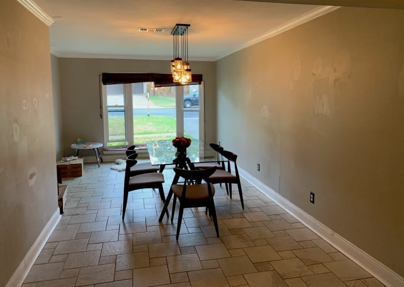 Re-texturing Drywall - Living and Dining Room Rehab - SurePRO Painting