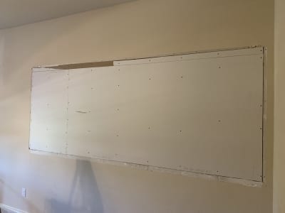 Closing Up An Opening In Sheetrock Wall - SurePRO Painting