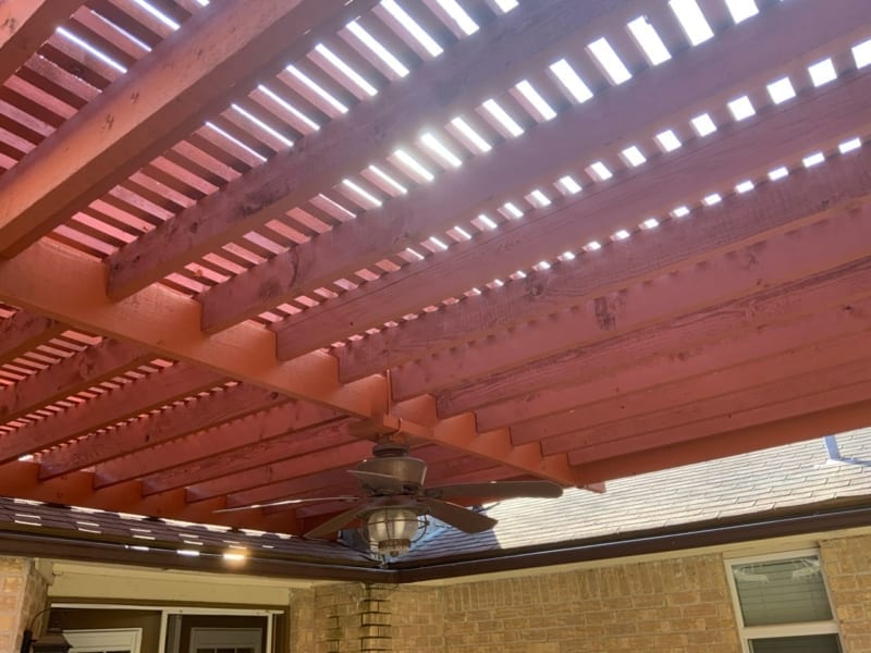 Stained Wood Pergola - SurePRO Painting