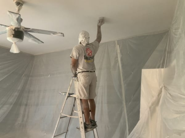 Removing and Retexturing Popcorn Ceiling - SurePRO Painting